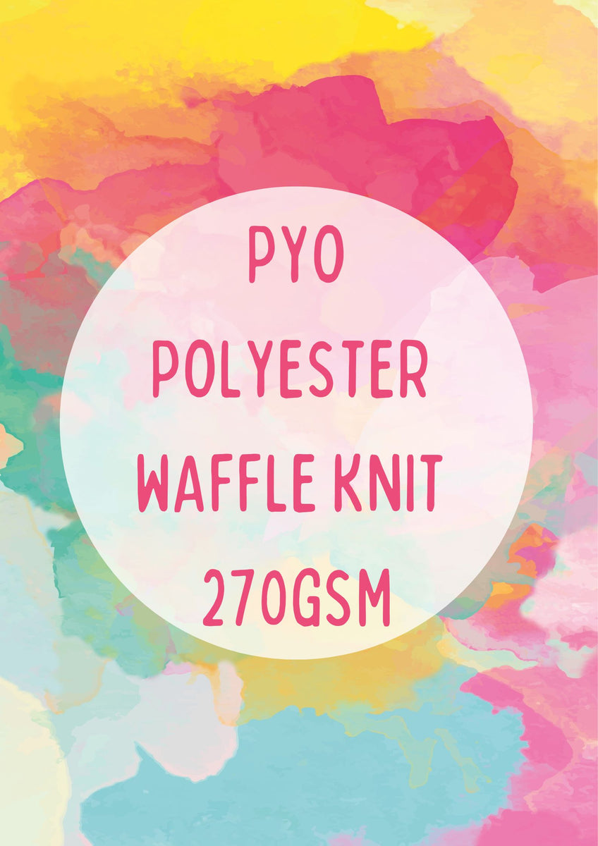 POLYESTER WAFFLE KNIT 270GSM PYO – KP Fabrics
