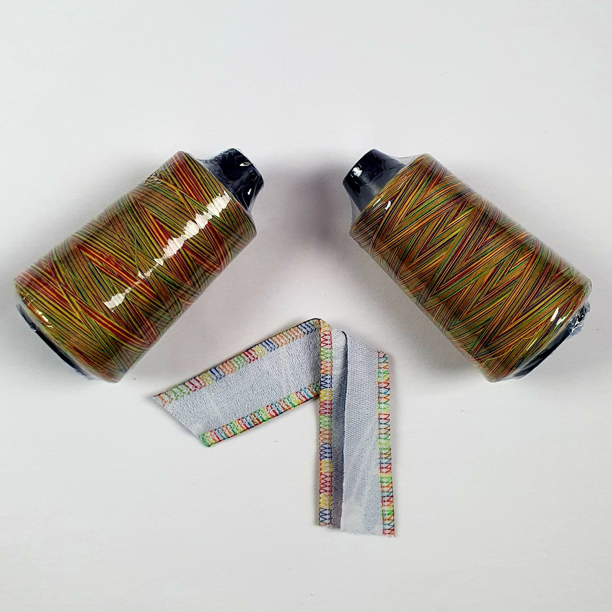 Rainbow overlocker thread at KP Fabrics