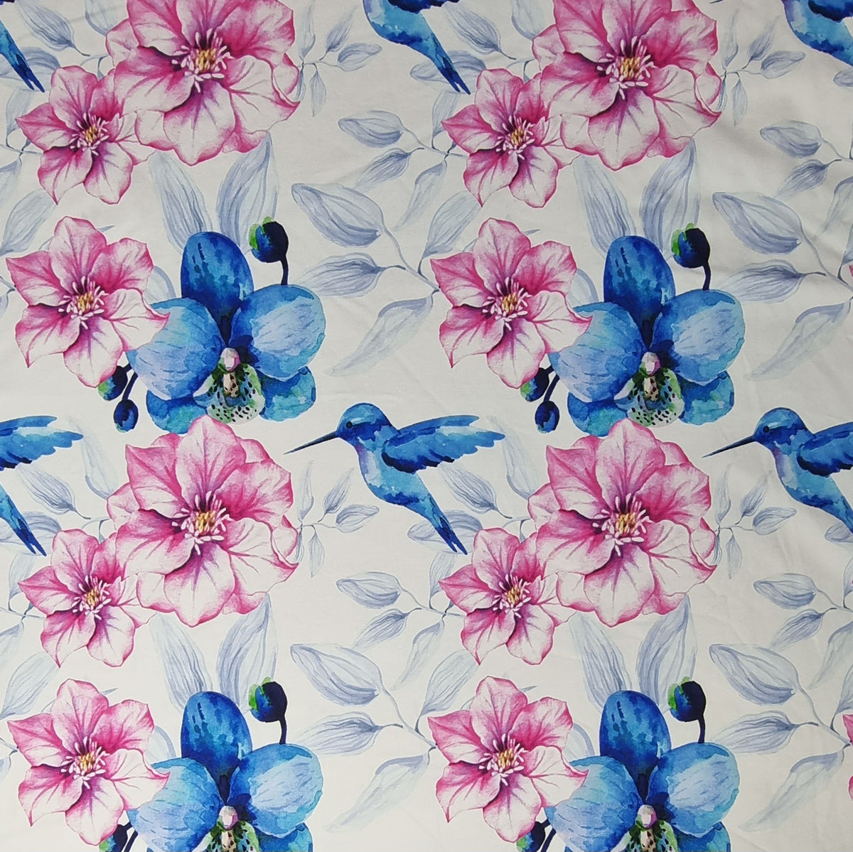 Bright hummingbirds pre order fabrics - KP Fabrics