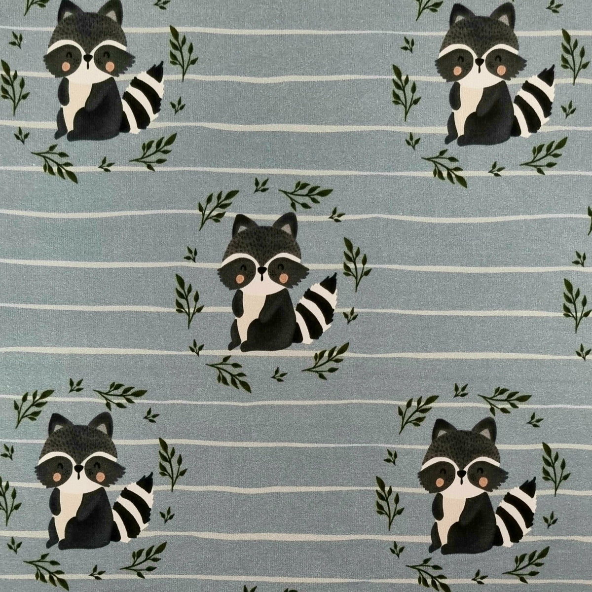 Raccoons pre order fabrics - KP Fabrics