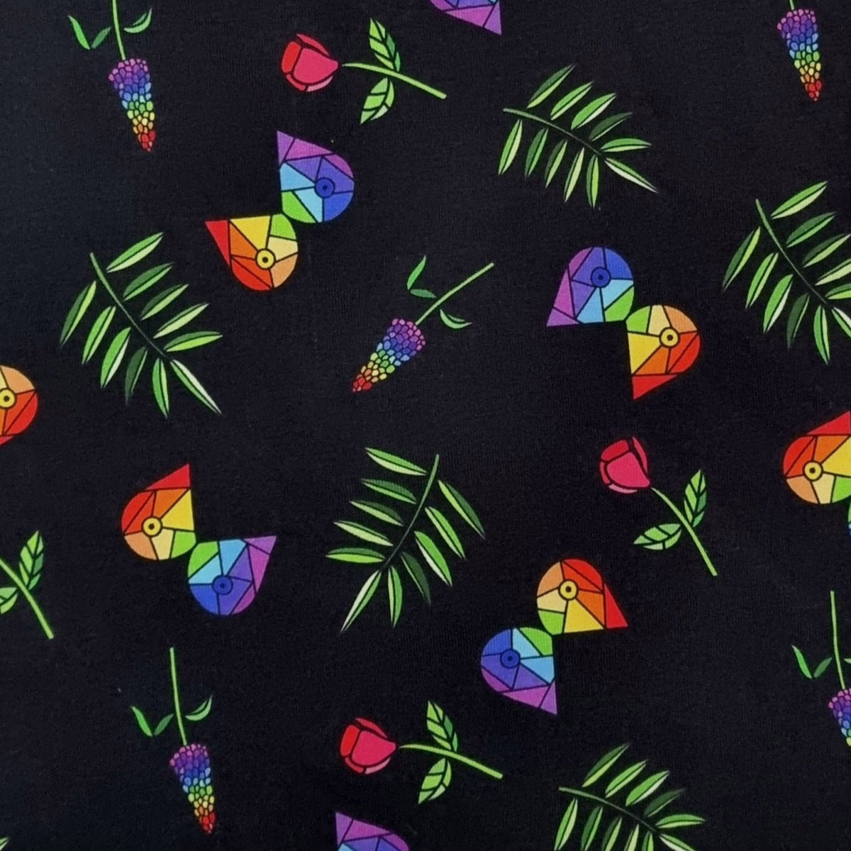 Stained Glass Boobs pre order fabrics - KP Fabrics